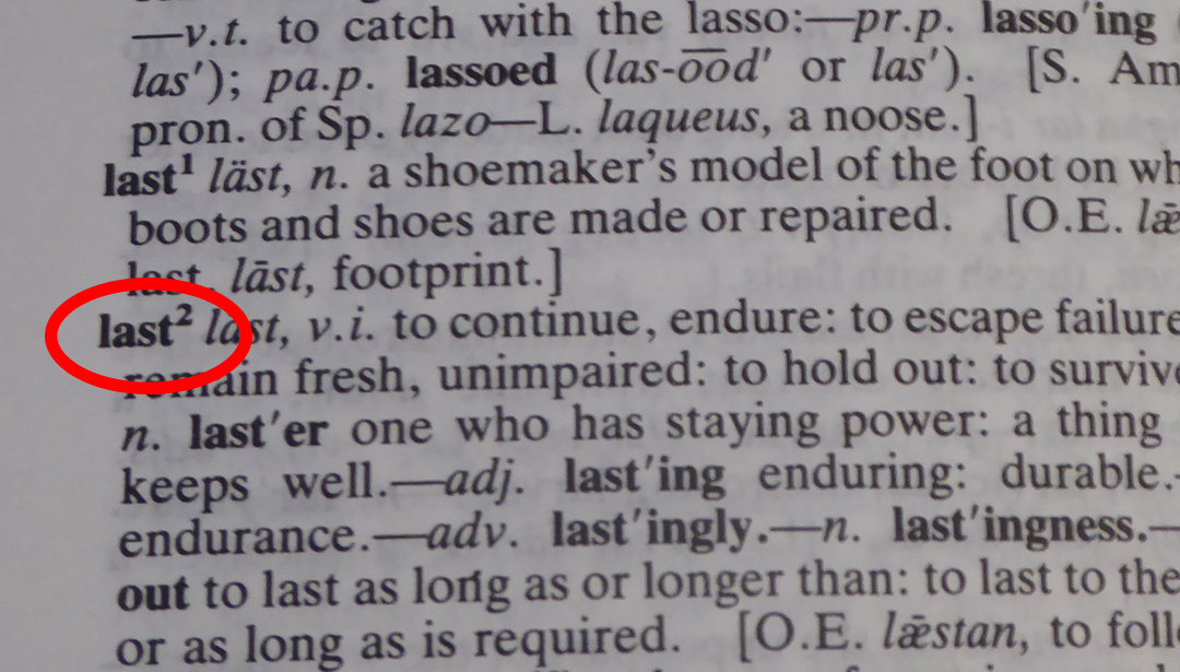 The End of “Last”? – Mudskipper Press