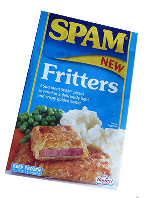 Beery Sue’s Post-Pub Recipes #5: Spam Fritters – Mudskipper Press