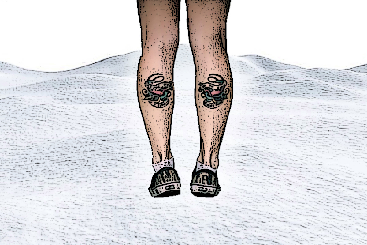 The Magical Warmth of a Leg Tattoo – Mudskipper Press