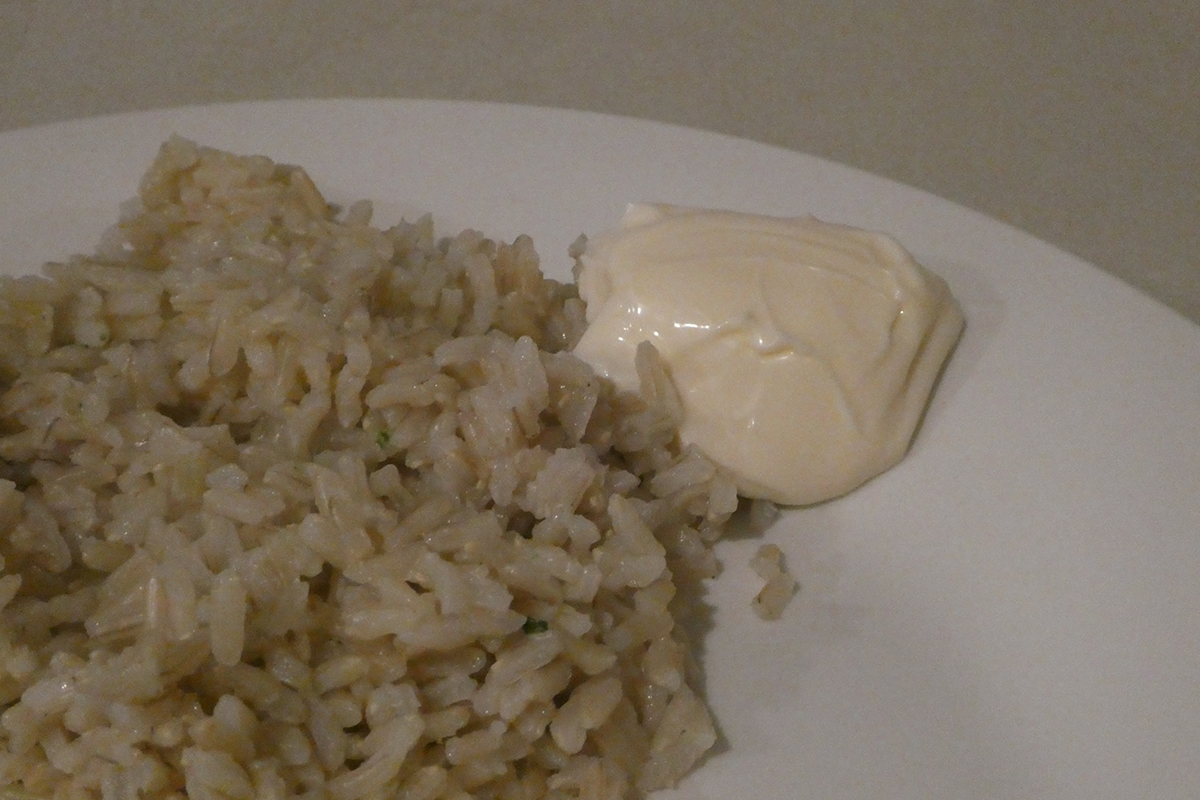 Beery Sue’s Post-Pub Recipes #7: Rice and Mayonnaise – Mudskipper Press